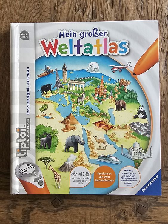 Tiptoi Weltatlas Ravensburger Interaktiv Lernen (Gebraucht) in ...