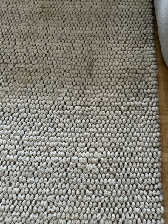 Designer Hay wolle rug carpet model Peas soft grey 200x300 (Gebraucht ...