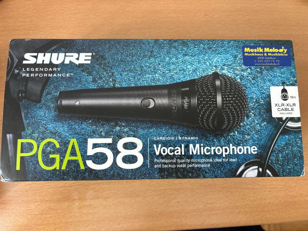 Micro / Microphone Shure PGA 58 | Kaufen auf Ricardo