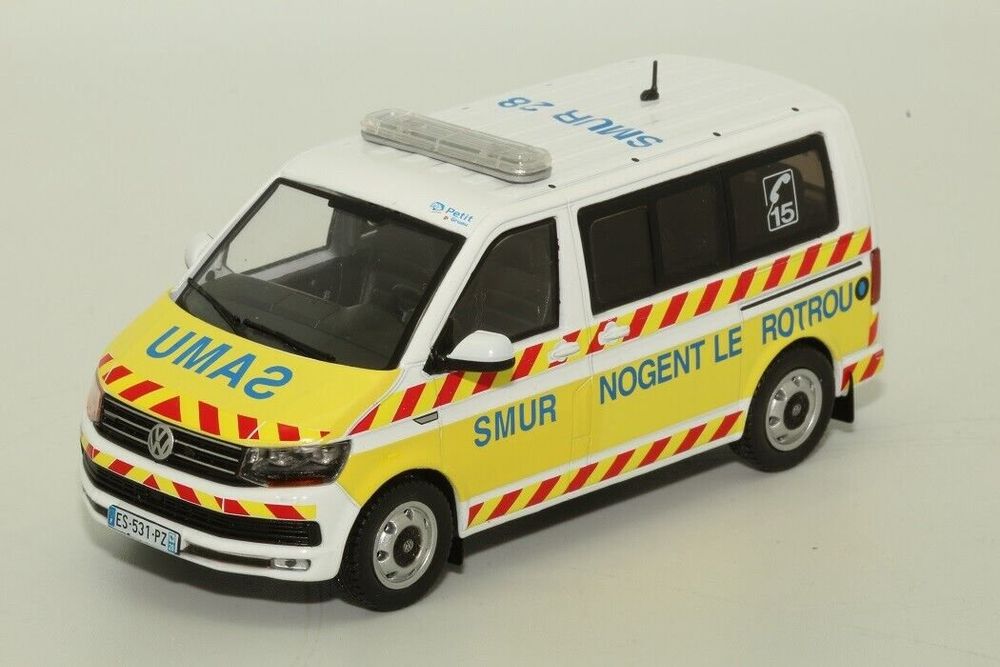 VW T6 Bus 2015-2019 "Ambulance SAMU weiss / Decor" 1:43 (Neu und ...