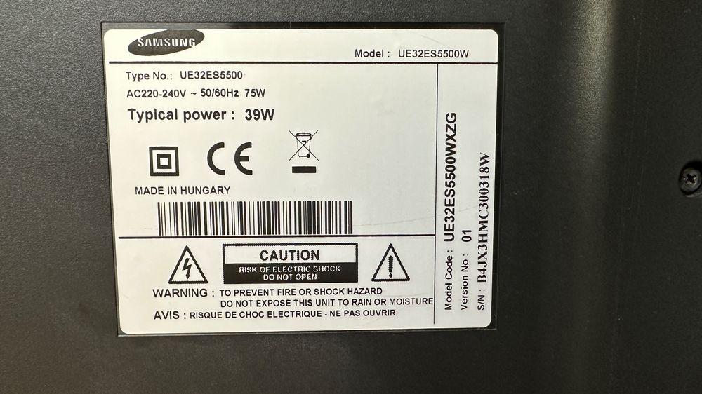 SAMSUNG UE32ES5500 - LED TV (Gebraucht) in Binz für CHF 41 – nur ...