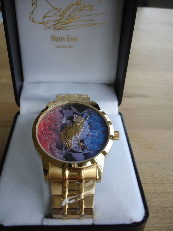 Hans Erni Sammler Uhr " Le cours du temps" (Lauf der Zeit) (Neu und originalverpackt) in ...