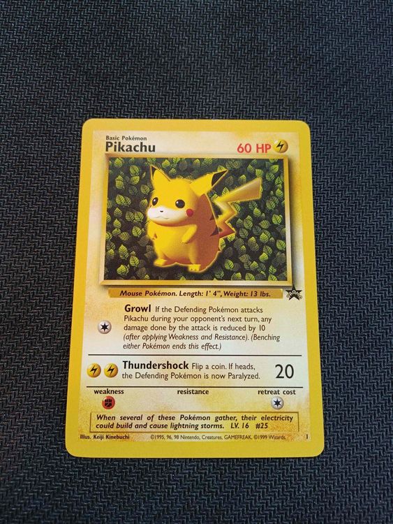 Pikachu - Promo Nummer 1 von 1999 | Kaufen auf Ricardo