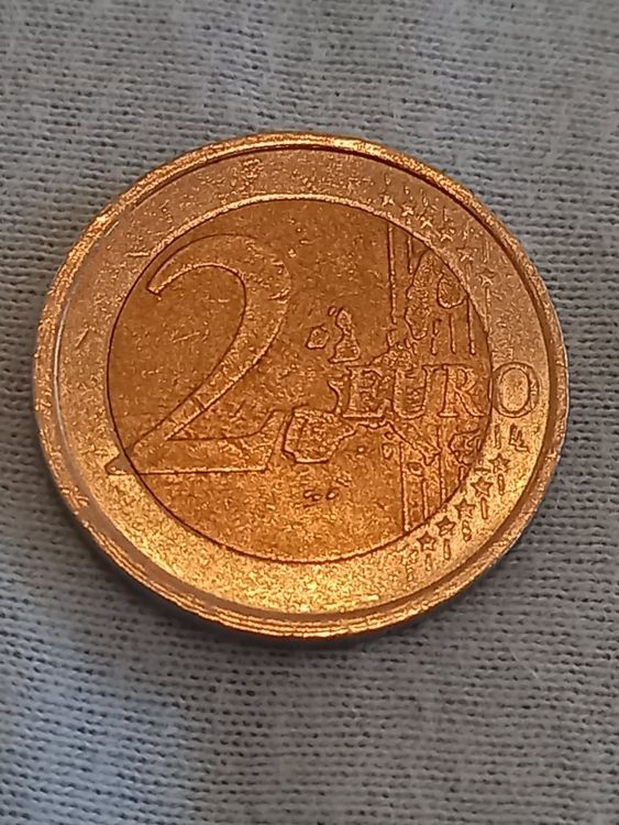 2 Euro Munze Portugal 2002 Fehlpragung