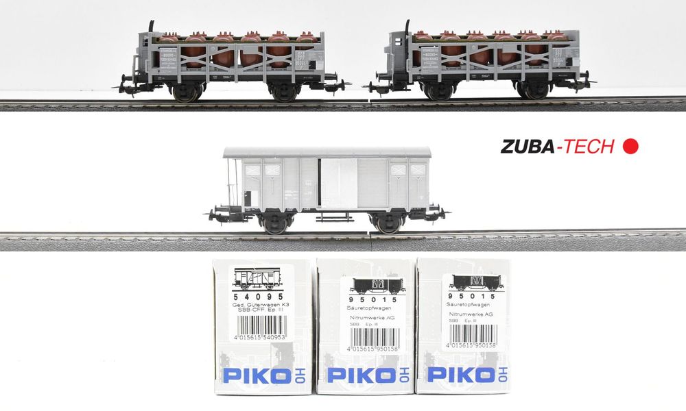 Piko 3x Güterwagen der SBB H0 GS mit OVP (Gebraucht) in St. Gallen für ...