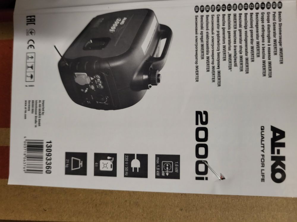 AL-KO 2000i Stromerzeuger inverter stromgenerator (Neu und originalverpackt) in Gossau SG für ...
