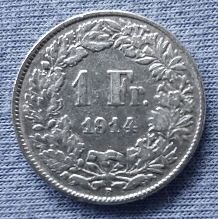 1 Franken 1914 uralte rare Silbermünze ab nur 1 Franken !!! | Kaufen auf Ricardo