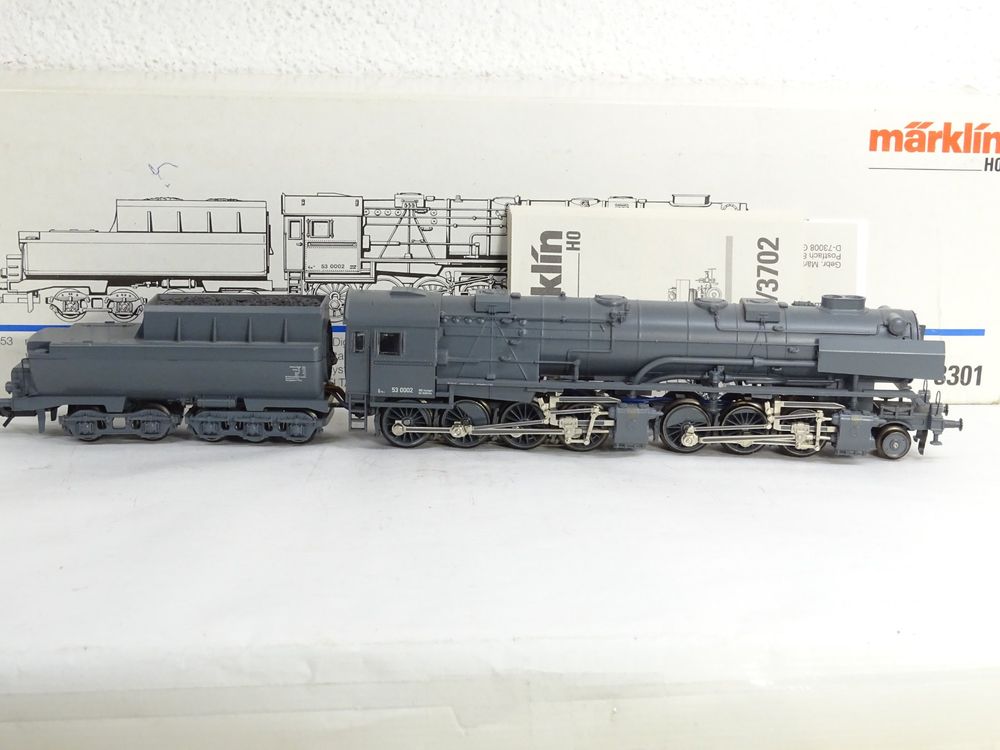 Märklin 3301 Dampflok BR53 DR Digital, Grau, H0,WS/AC,OVP (Gebraucht ...