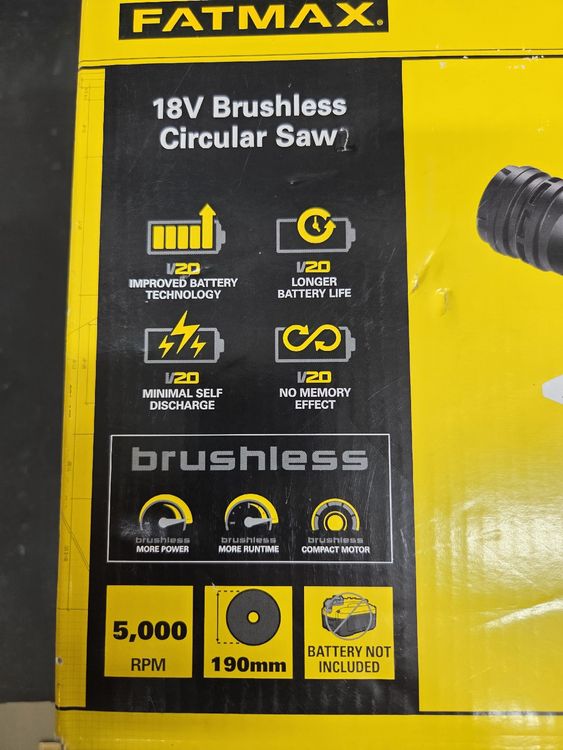 Stanley FatMax Brushless Akku-Handkreissäge 18V (ohne Akku) (Neu ...