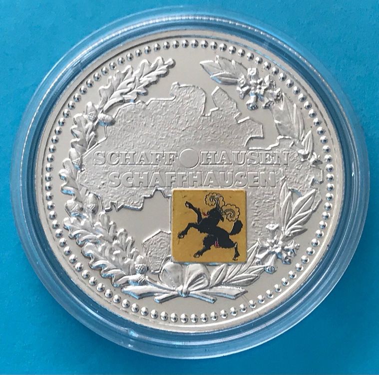schöne 1 Silber-Unze (31,1 Gramm) 999 Fine SCHAFFHAUSEN (Gebraucht) in Zuerich für CHF 42 – mit ...