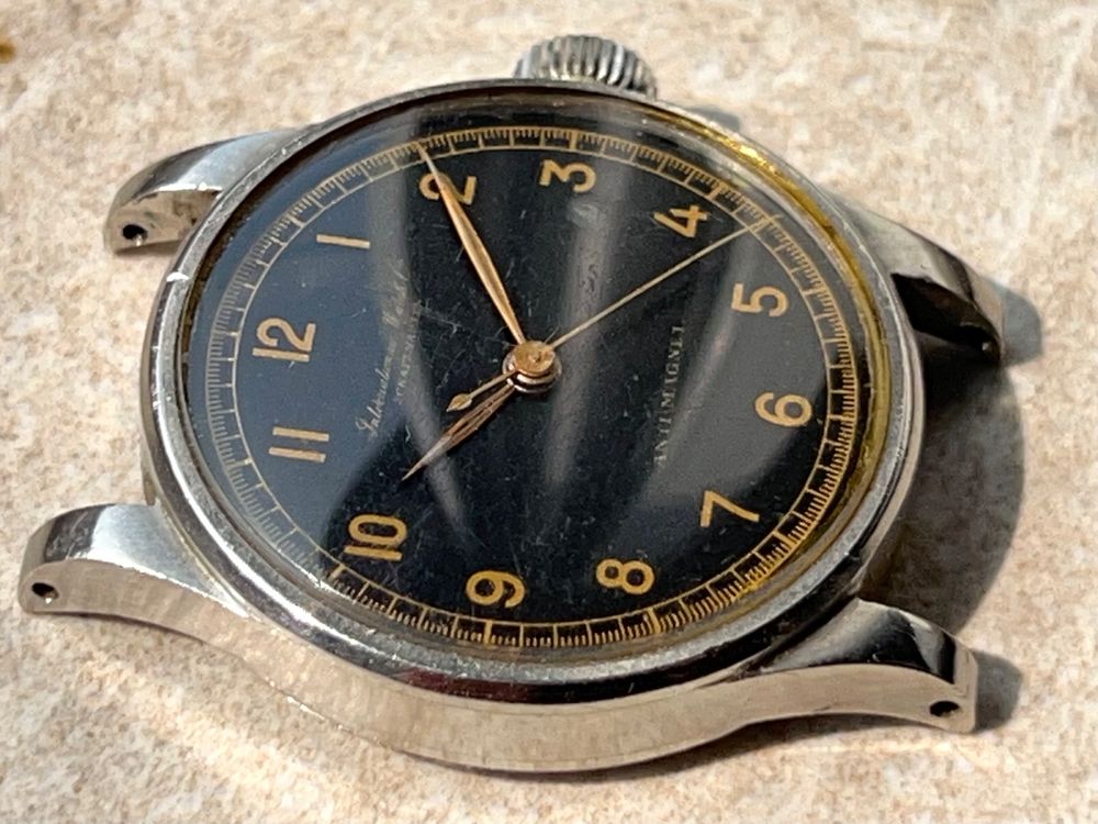 Vintage IWC Hermet WW2 Military Watch Tropical Radium Cal 61 (Defekt ...