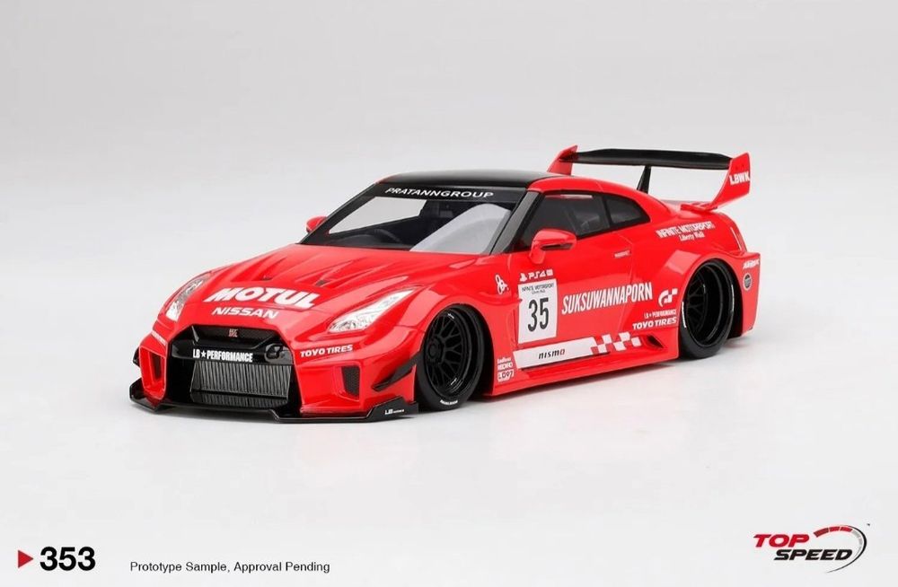 NISSAN GT-R 35 RR LB WORK / TOP SPEED 1:18 (Neu und originalverpackt ...