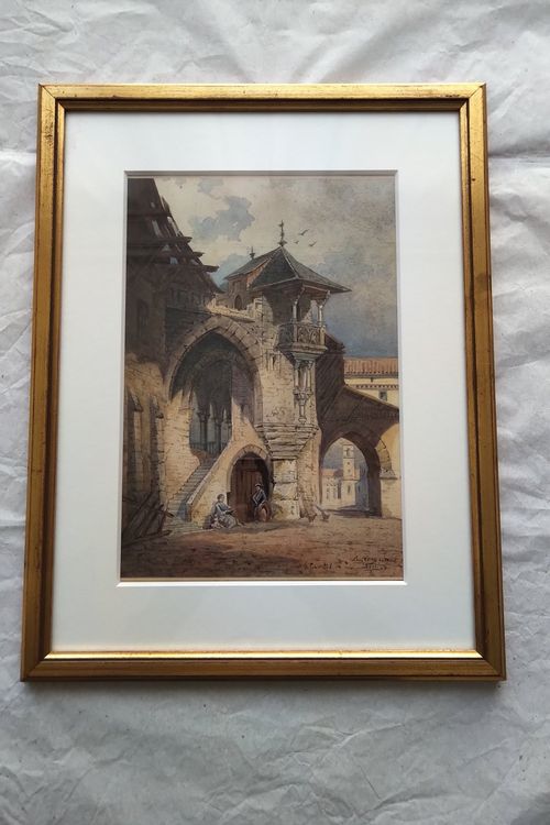 Aquarelle signée et datée 1881 | Kaufen auf Ricardo