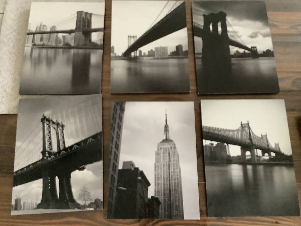 schwarz/weiss Wand-Bilder 6-teilig New York (Gebraucht) in Bremgarten AG für CHF 35 – mit ...