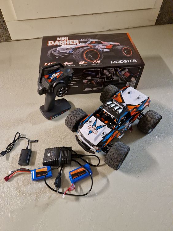 Mini Dasher RC Monstertruck 1:14, 4WD, inklusive 2 Akkus! (Gebraucht ...