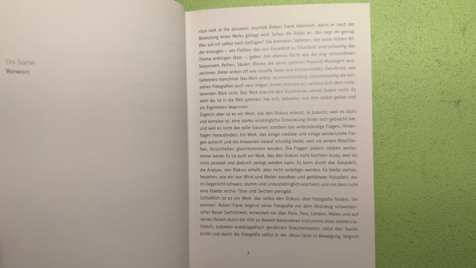 Urs Stahel, Martin Gasser, ua.: Essays über Robert Frank. (Gebraucht ...