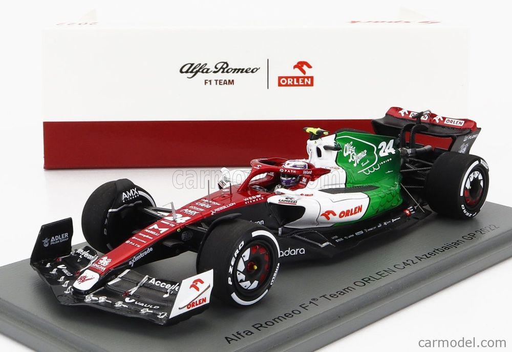 Alfa Romeo Sauber C42 F1 GP Azerbaijan Zhou - 1:43 Spark (Neu und ...