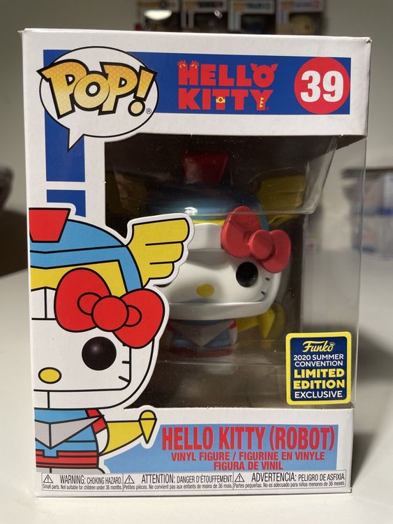 Funko Pop Hello Kitty Robot #39 Exclusive Summer Con (Neu und ...