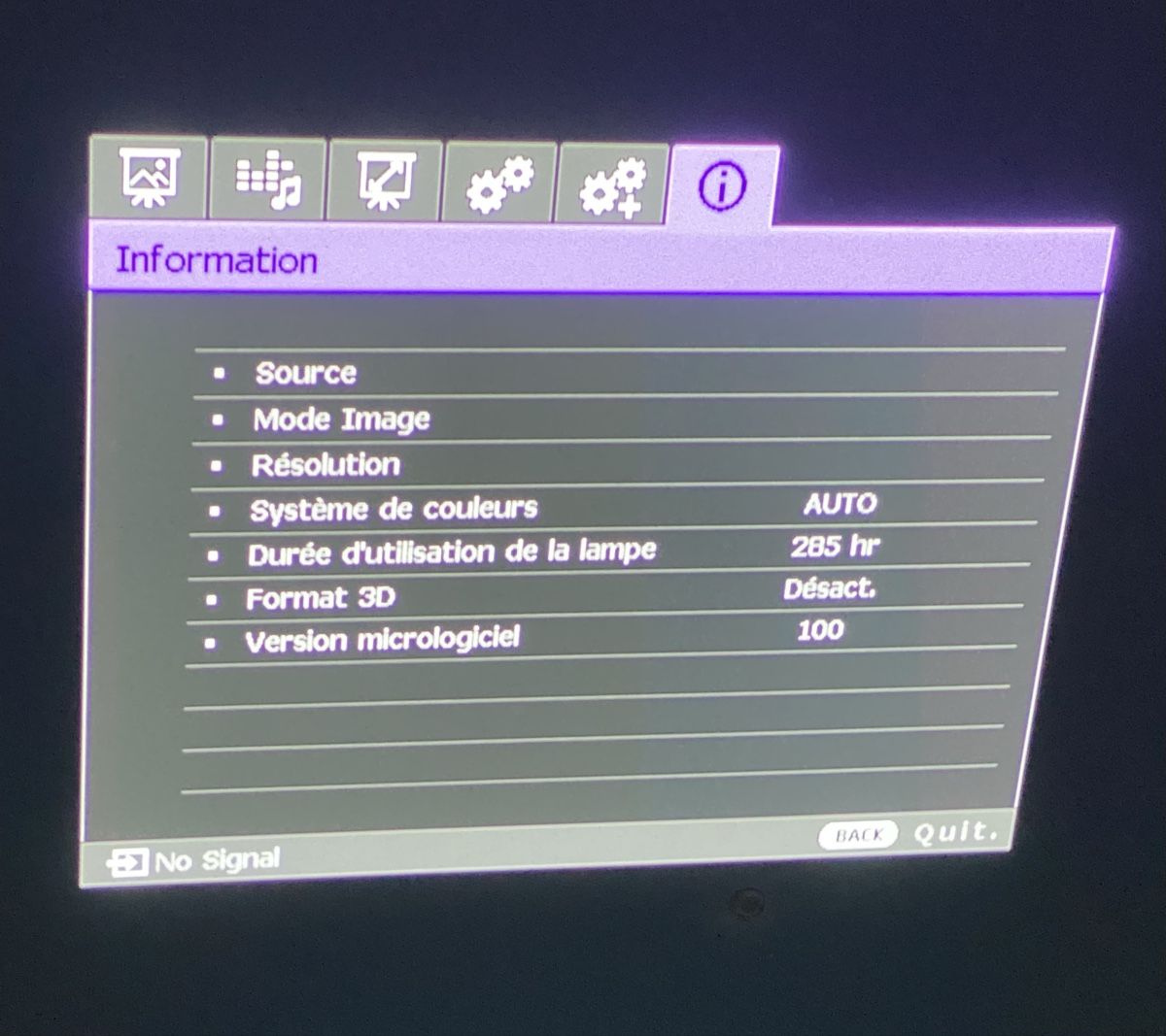 BenQ W1090 Projecteur Home Cinéma Full HD (D'occasion) à Lausanne pour ...