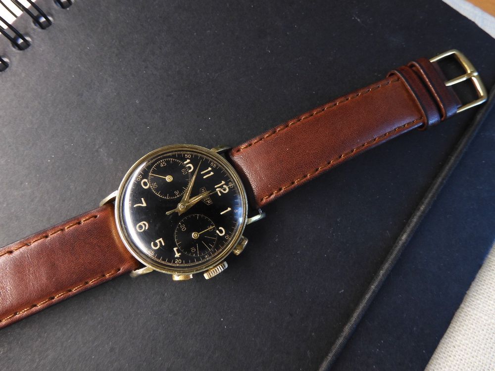Vintage Heuer Chronograph / Landeron 13 / Ref. 343 / 40er (Gebraucht ...