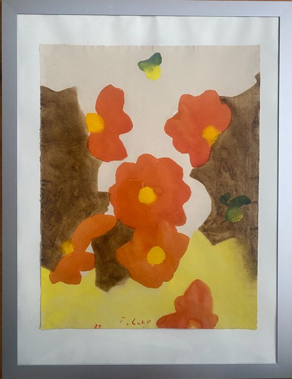 Ferdinand Gehr, Original Aquarell, Blumen | Kaufen auf Ricardo