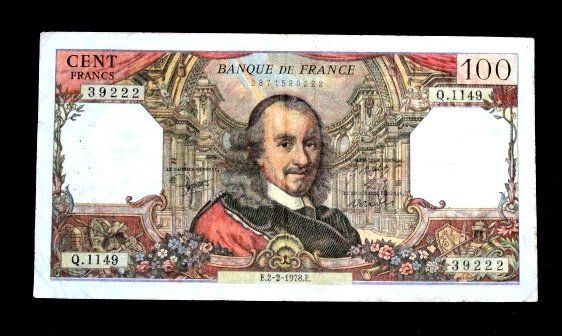 Cent Francs - Banque de France 02.02.1978 - Q.1149 39222 | Kaufen auf ...