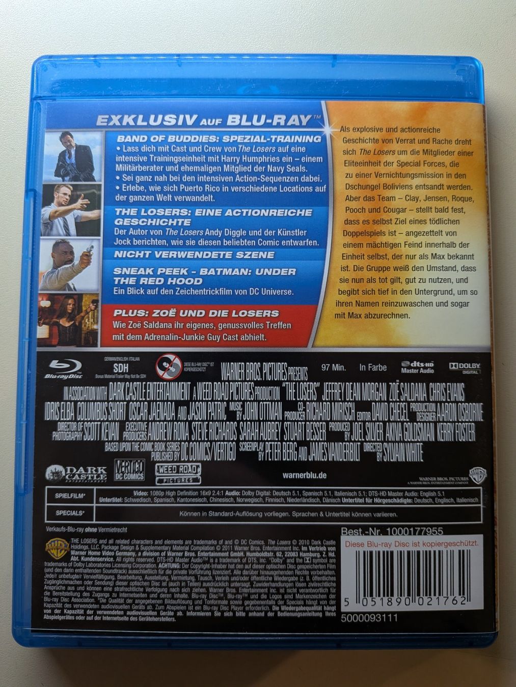 "The Losers" mit Zoe Saldana & Idris Elba [Blu-ray] (Gebraucht) in Port ...