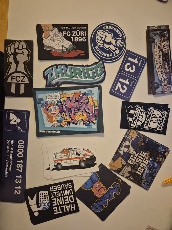 Viele seltene fcz sticker | Kaufen auf Ricardo