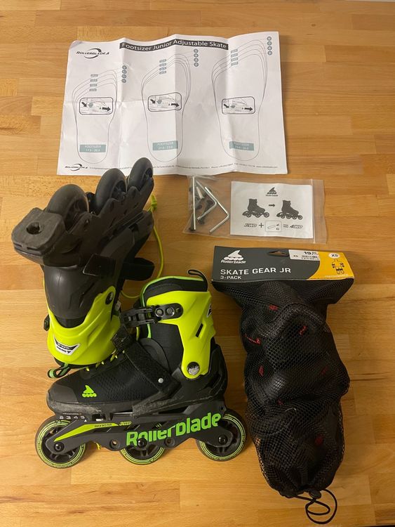 Rollerblade Microblade Jungen verstellbar EU Gr. 33-36.5 (Gebraucht) in ...