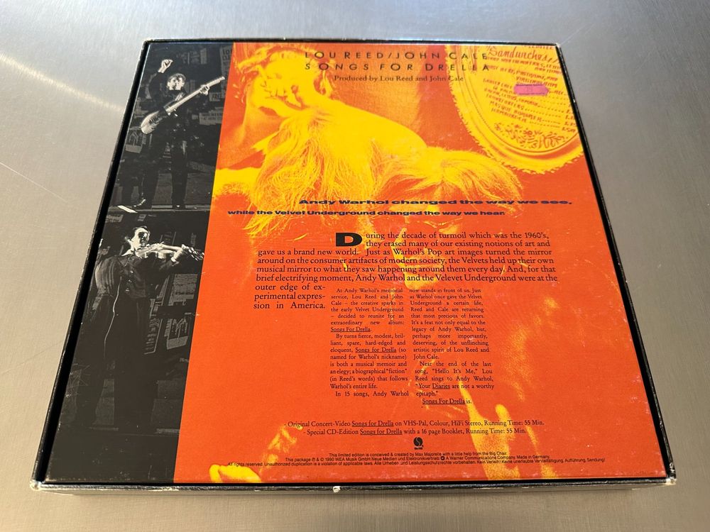 LOU REED / JOHN CALE BOX CD + 7 + VHS + POSTER - SONGS FOR.. (D ...