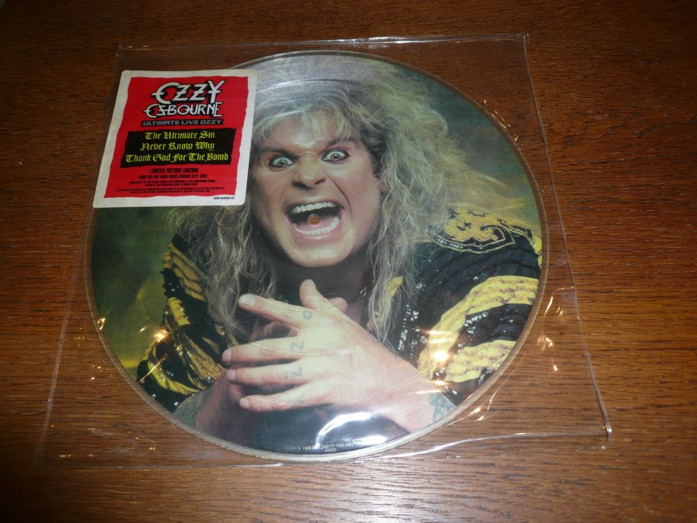 Ozzy Osbourne – Ultimate Live Ozzy - PICTURE DISC - USA 1986 (Neu und ...