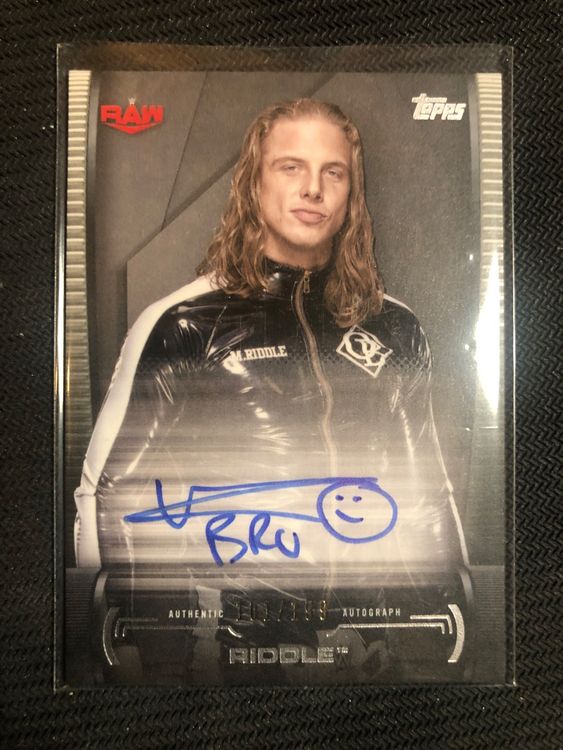 Topps Undisputed WWE Matt Riddle On-Card Autogramm 101/199 (Gebraucht ...