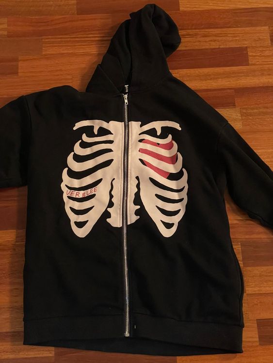 Verblee Skeleton Zip-up Hoodie | Kaufen auf Ricardo