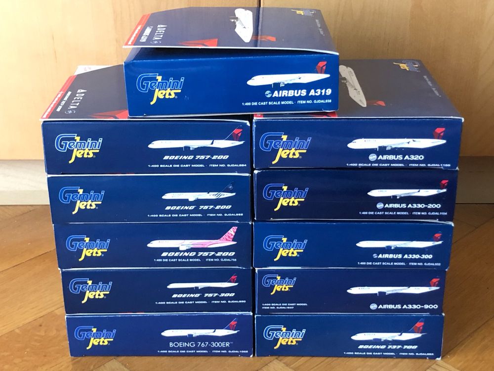 Delta Airlines Fleet Set of 11 : Geminijet 1/400 (D'occasion) à Genève ...