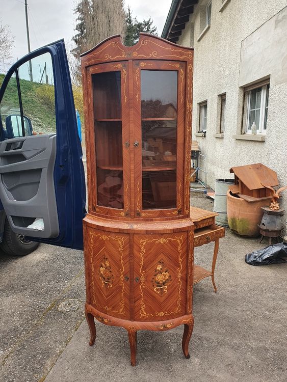 vitrine de coin marqueter de style voir photos (Gebraucht) in ...