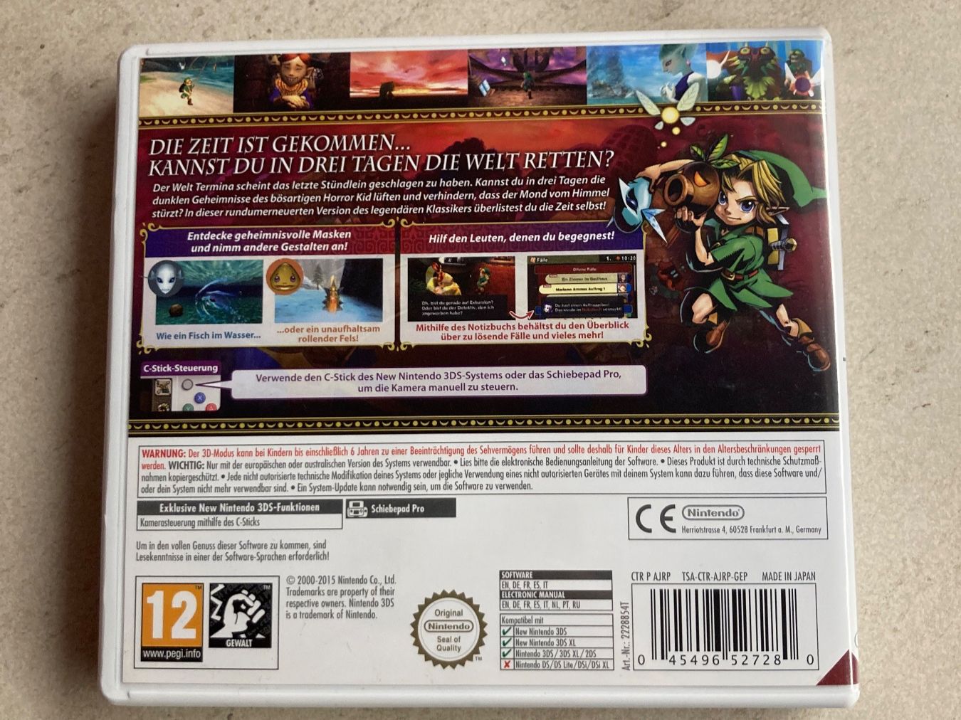 The Legend of Zelda: Majoras Mask 3D - Nintendo 3DS (Gebraucht) in ...
