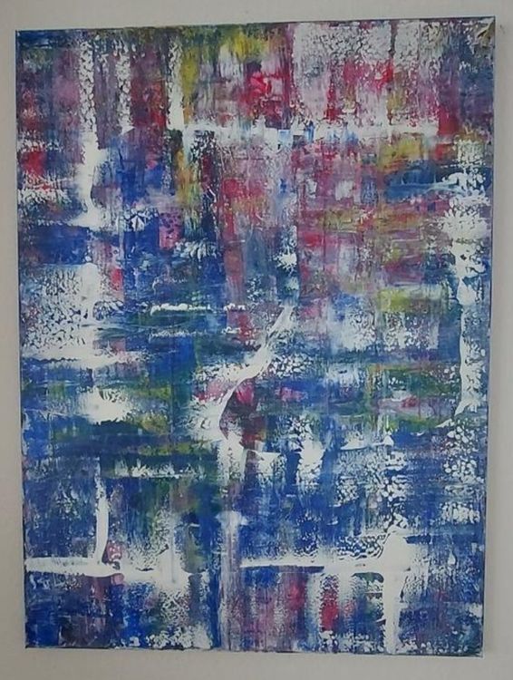 Gemälde Abstrakte Kunst von mir selbstgemalt 60×80 (Gebraucht) in Riehen für CHF 80 – mit ...