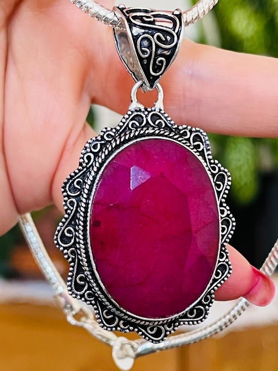 Vintage- Kashmir Red Ruby Gemstone Handmade | Kaufen auf Ricardo