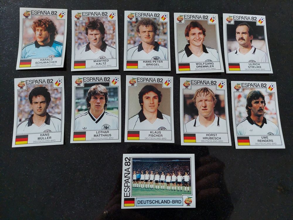 11 X DEUTSCHLAND 82 WORLD CUP STORY STICKER SORIC`S (PANINI) | Kaufen ...