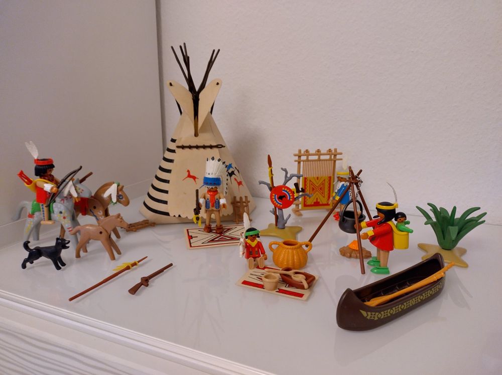PLAYMOBIL Vintage 3733 INDIANER SIPPE / TIPI 1989 | Kaufen auf Ricardo