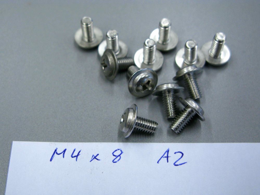 12 M4 Schrauben Ecofix A2 Länge 8 , 10 , 12 oder 16 (Neu (gemäss Beschreibung)) in Samstagern ...
