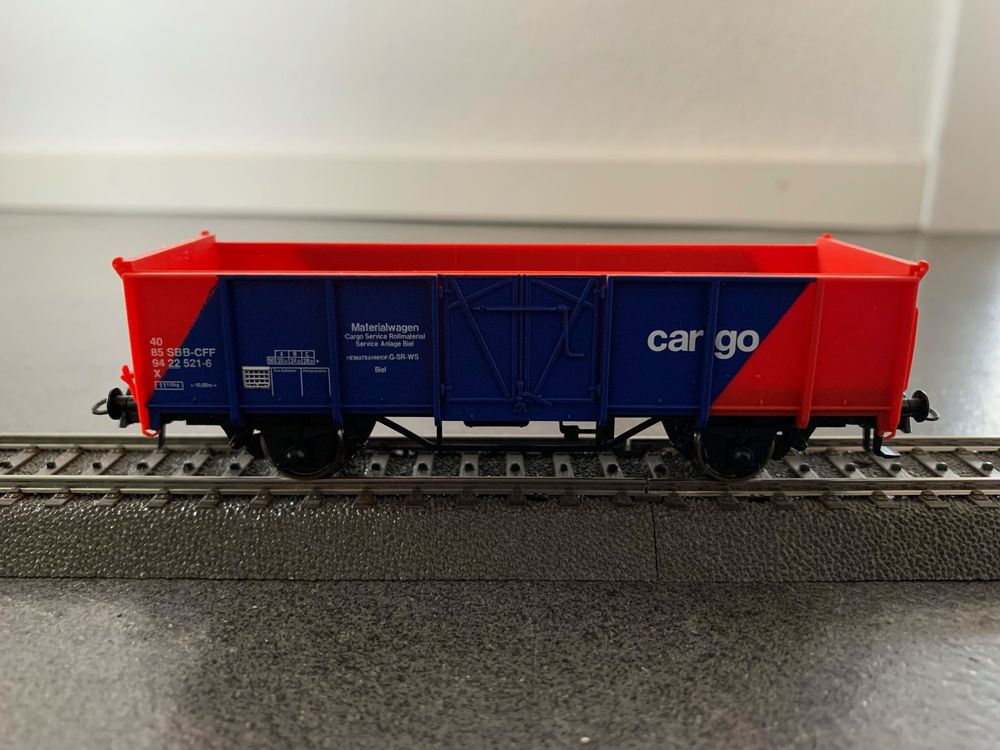 ROCO 47830 SBB Cargo Hochbordwagen H0 / DC in OVP (Gebraucht) in Fribourg für CHF 16 – mit ...
