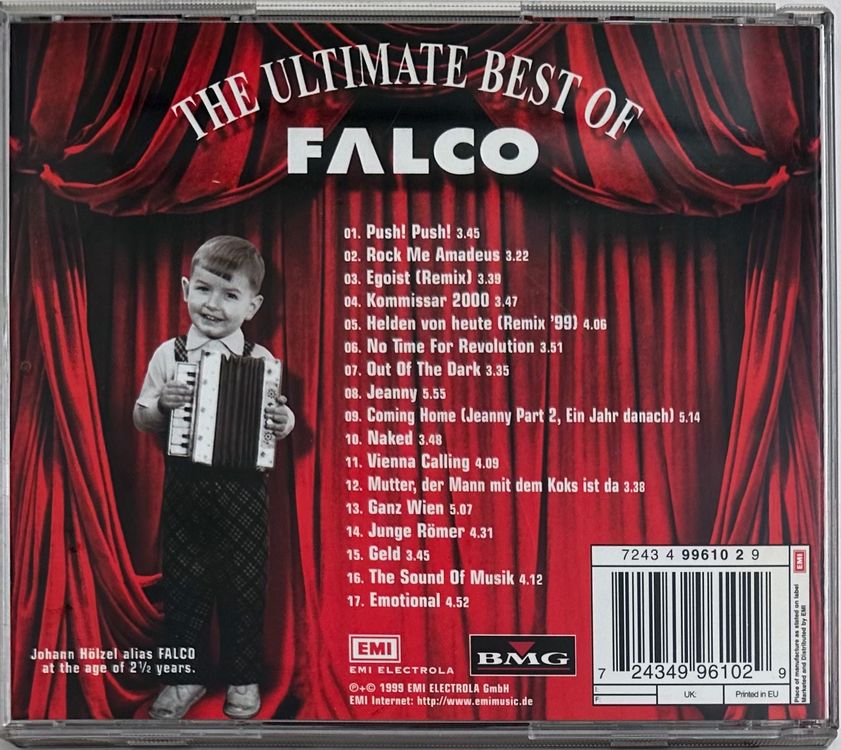 Falco – The Final Curtain - The Ultimate Best Of Falco (Gebraucht) in ...