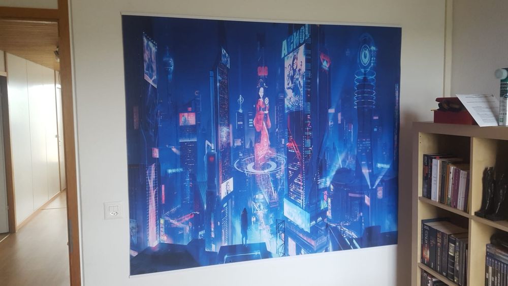 200cm x 150cm UV Poster Neon Future/Cyberpunk Stil | Kaufen auf Ricardo