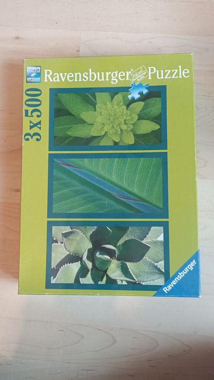 Ravensburger Puzzle -Naturimpressionen in Grün, 3 x 500 Teil | Kaufen auf Ricardo