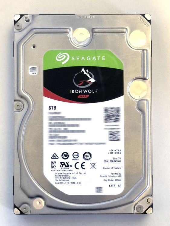 Disque Dur 3.5" SATA 8T SEAGATE IRONWOLF NAS | Kaufen auf Ricardo