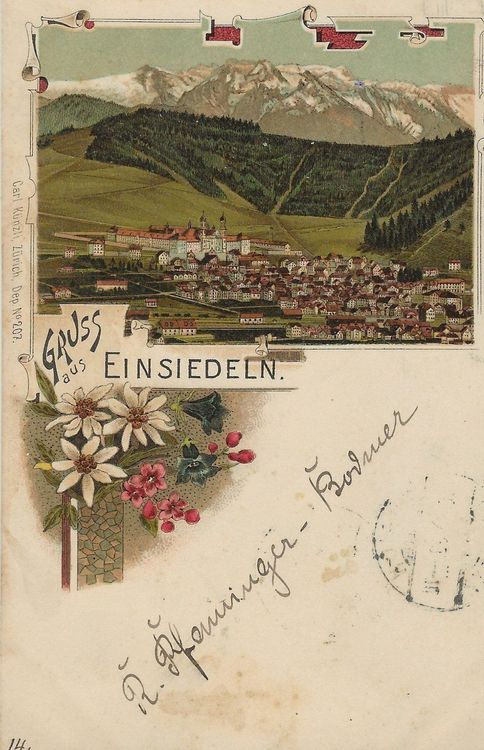 Gruss aus Einsiedeln, 1899, Litho (Gebraucht) in Frauenfeld für CHF 5.8 – mit Lieferung auf ...
