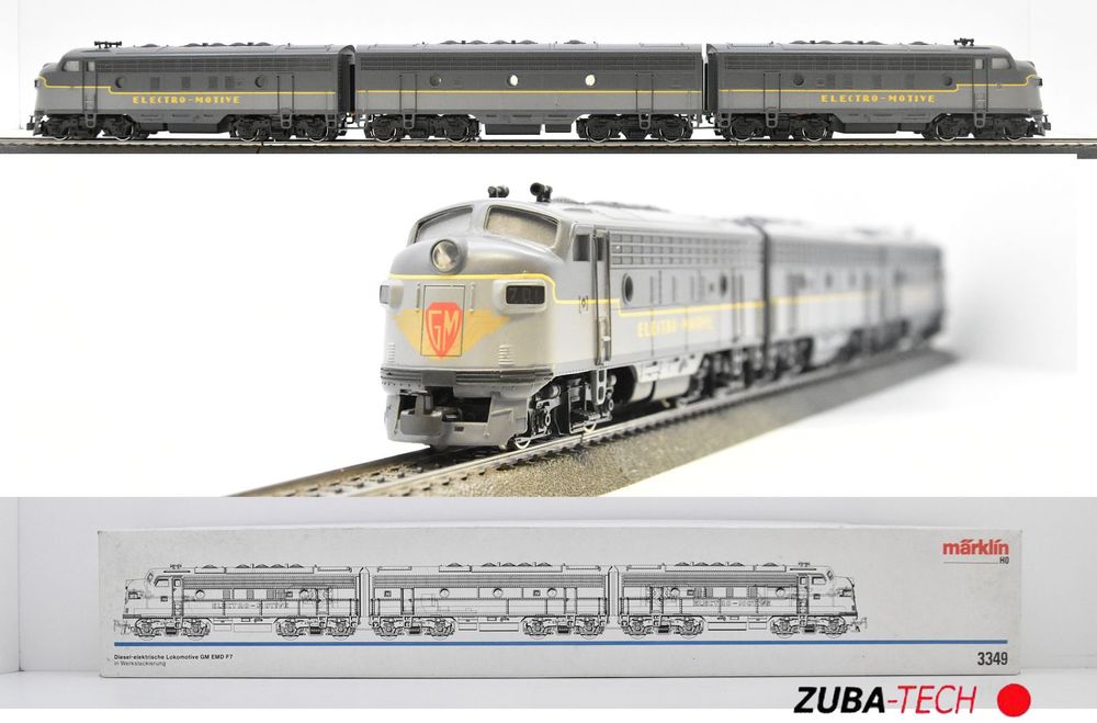 Märklin 3349 Diesellok EMD F7 GM WS H0 Analog mit OVP (Gebraucht) in St ...