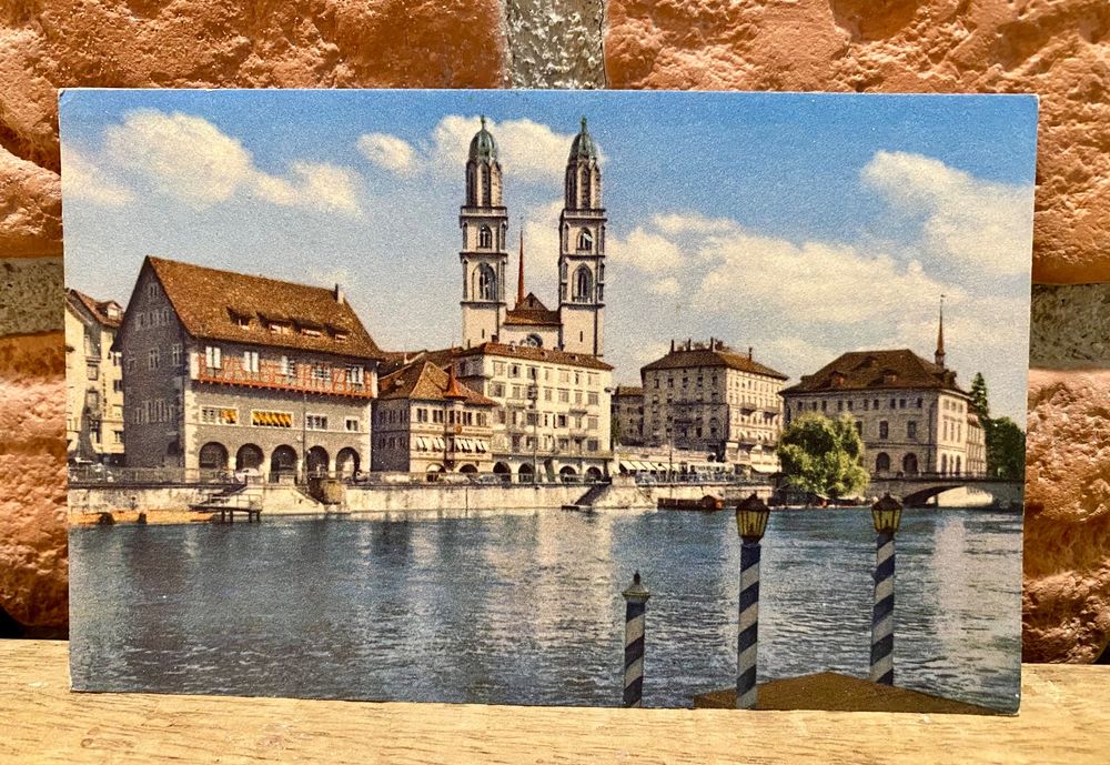 Alte AK - Limmatquai & Grossmünster Zürich (Gebraucht) in Root für CHF 1 – mit Lieferung auf ...