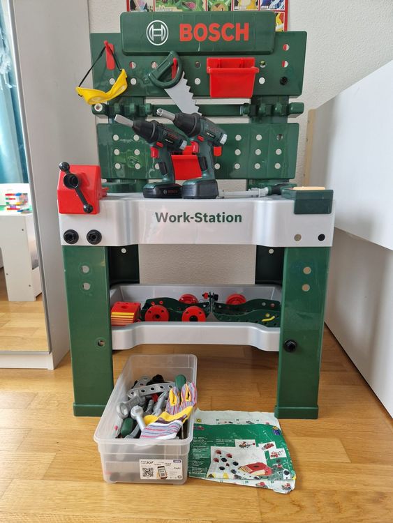 BOSCH Work-Station Werkbank für Kinder mit Werkzeug (Gebraucht) in ...